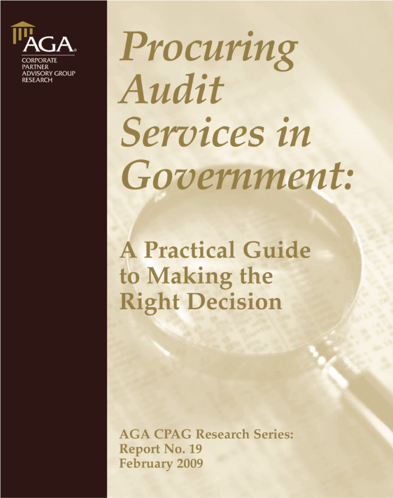 Procuring Audit Services in Government: A Practical Guide to Making the ...